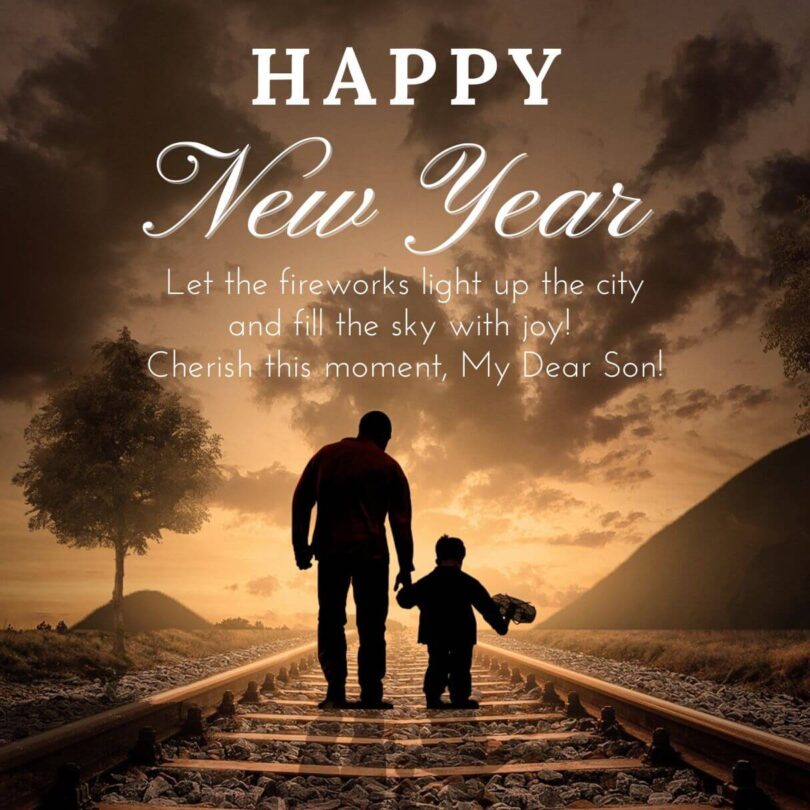 60+ Happy New Year 2026 Wishes for Son (with Images) - Hug2Love
