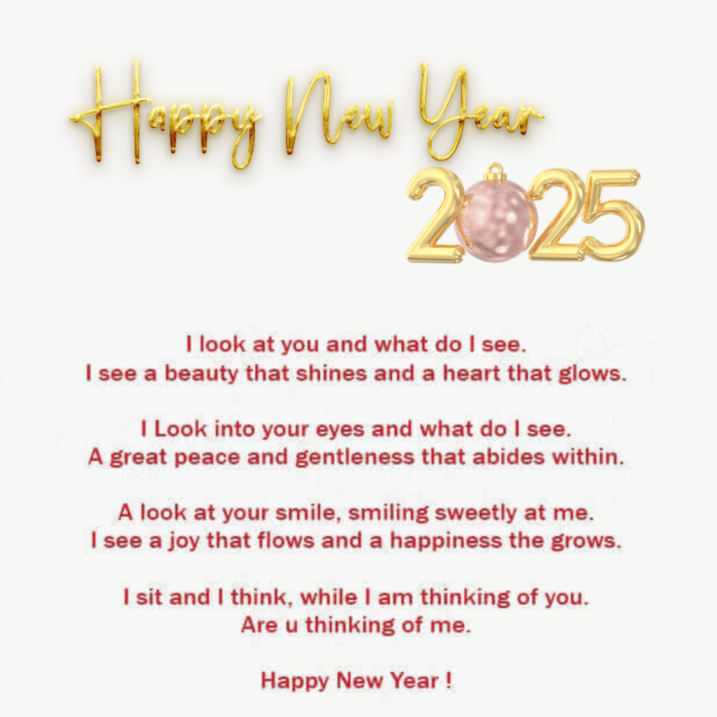 30 Happy New Year 2025 Romantic Poems (With Images) - Hug2Love