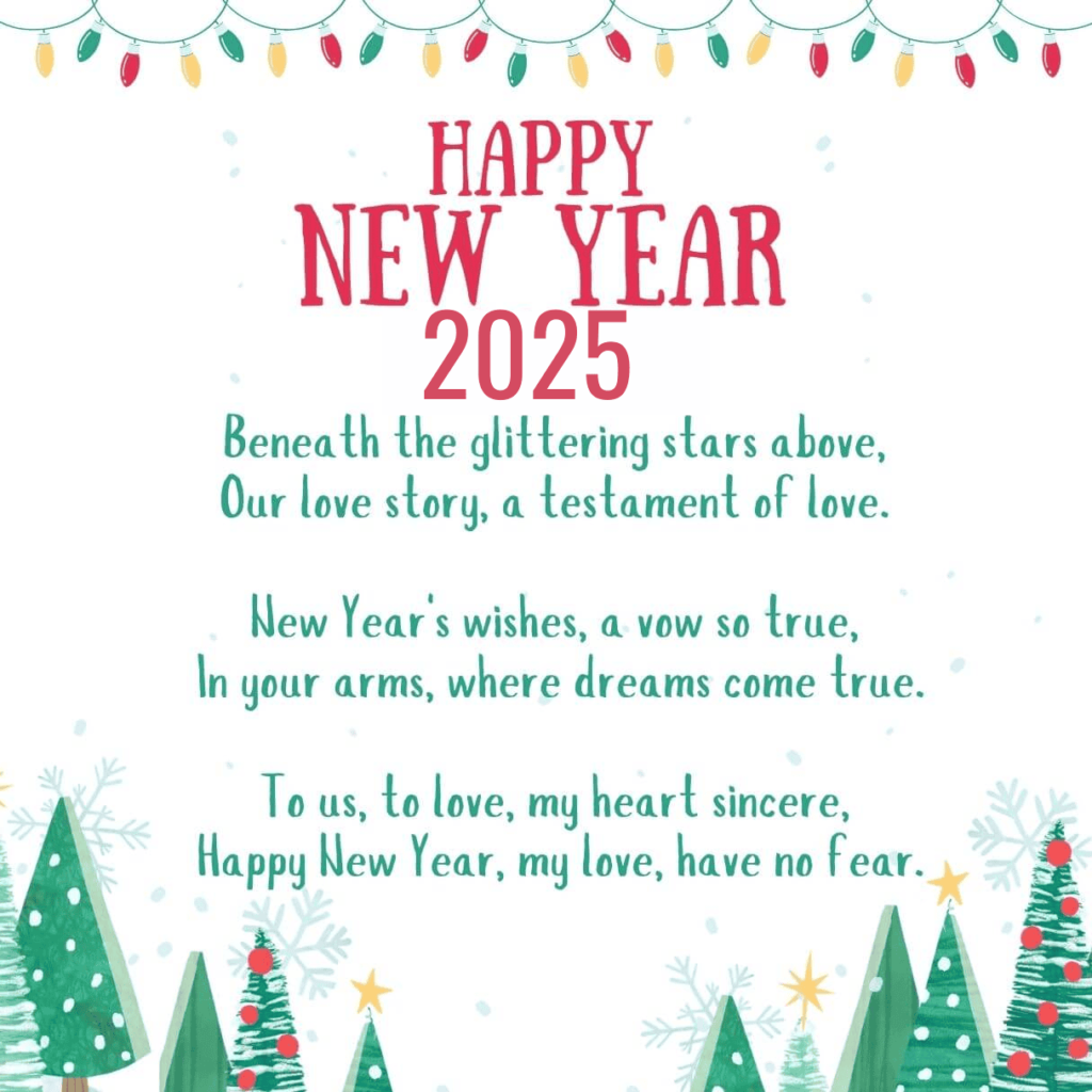 30 Happy New Year 2025 Romantic Poems (With Images) - Hug2Love